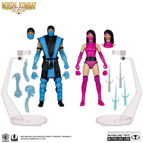 Figurka akcji 2-pack Sub-Zero & Mileena - Mortal Kombat - Pixel-shop.pl