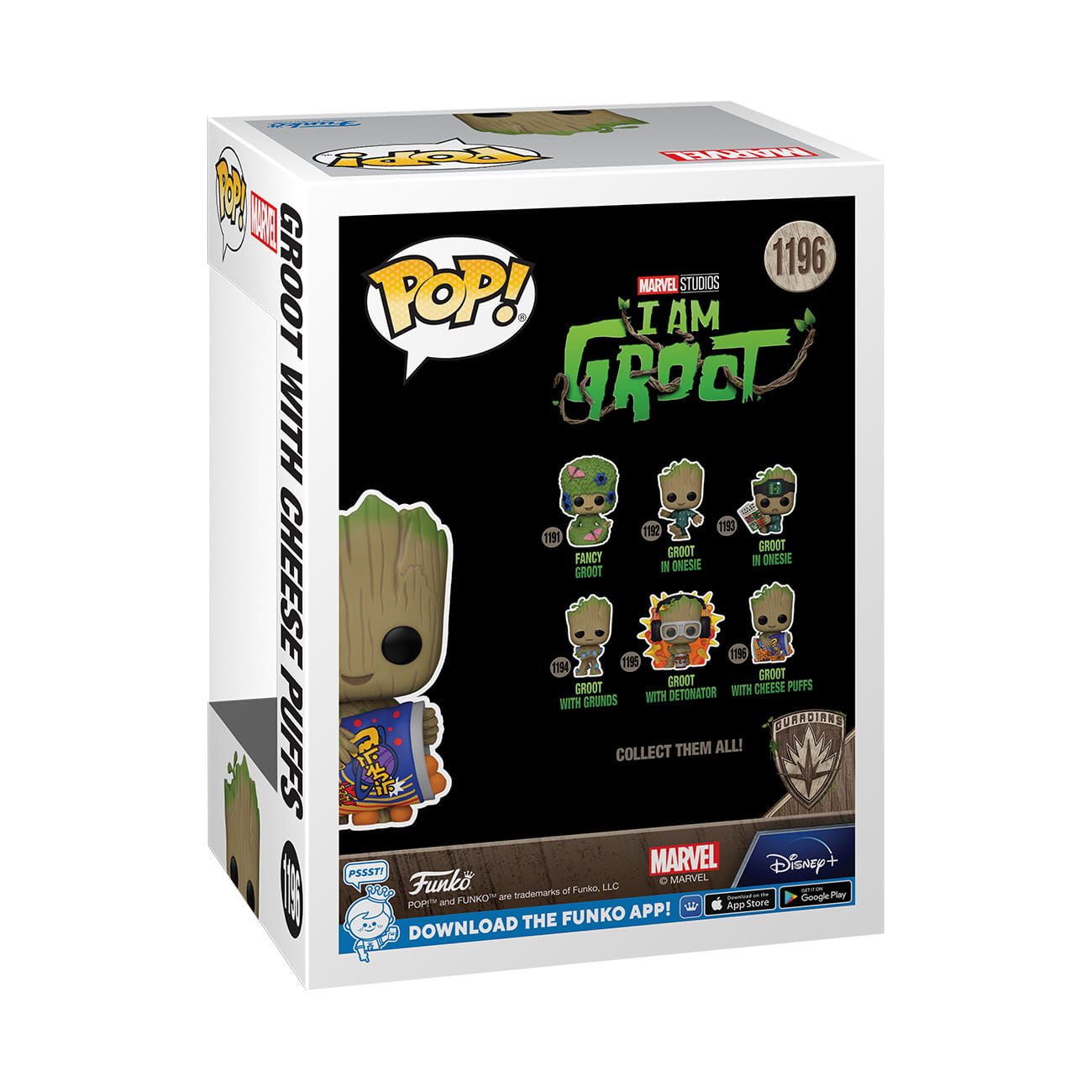 Figurka Funko Pop! #1196 Groot i chrupki serowe - Marvel - Pixel-shop.pl